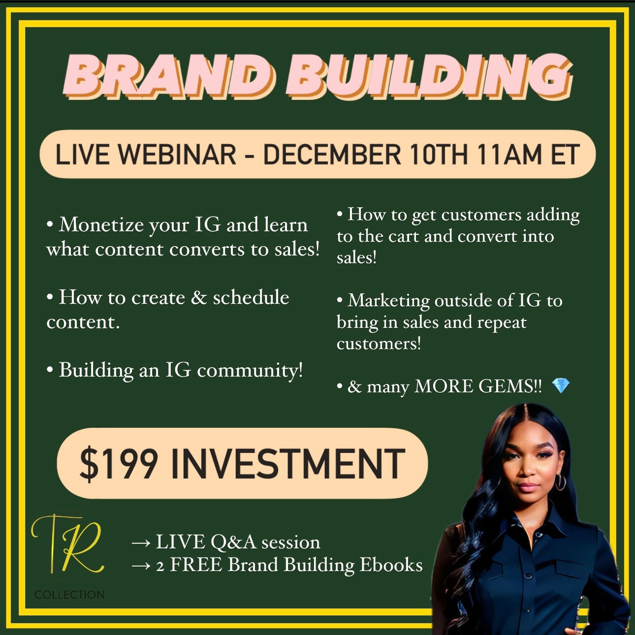 The Brand Building Call! Sunday 12/10 11am ET – Ty Rochelle Collection